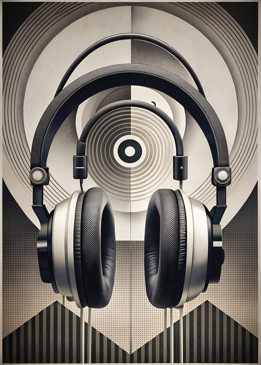 'Retro Music Beats' Poster, picture, metal print, paint by Fireabend ...