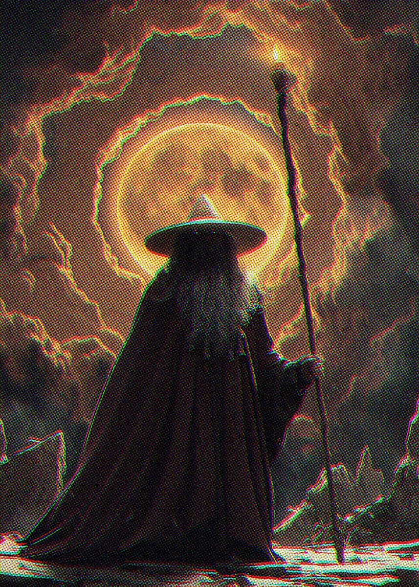 'Magician Retro' Poster, picture, metal print, paint by Fanth | Displate