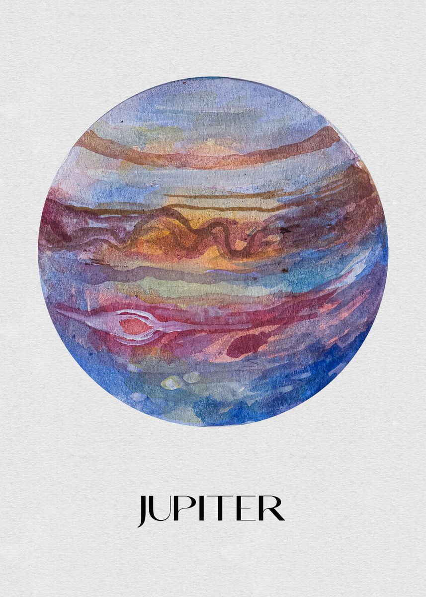 'Jupiter' Poster, picture, metal print, paint by NuMaNi Art | Displate