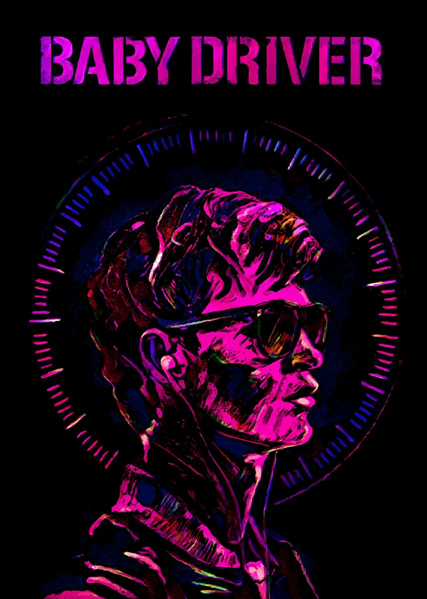'Baby Driver' Poster, picture, metal print, paint by 80s Online | Displate