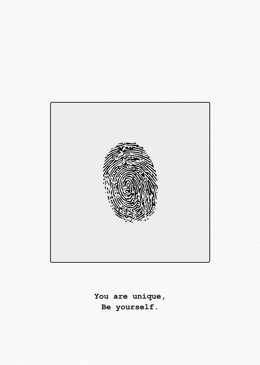 'Be yourself' Poster, picture, metal print, paint by cypher the third ...