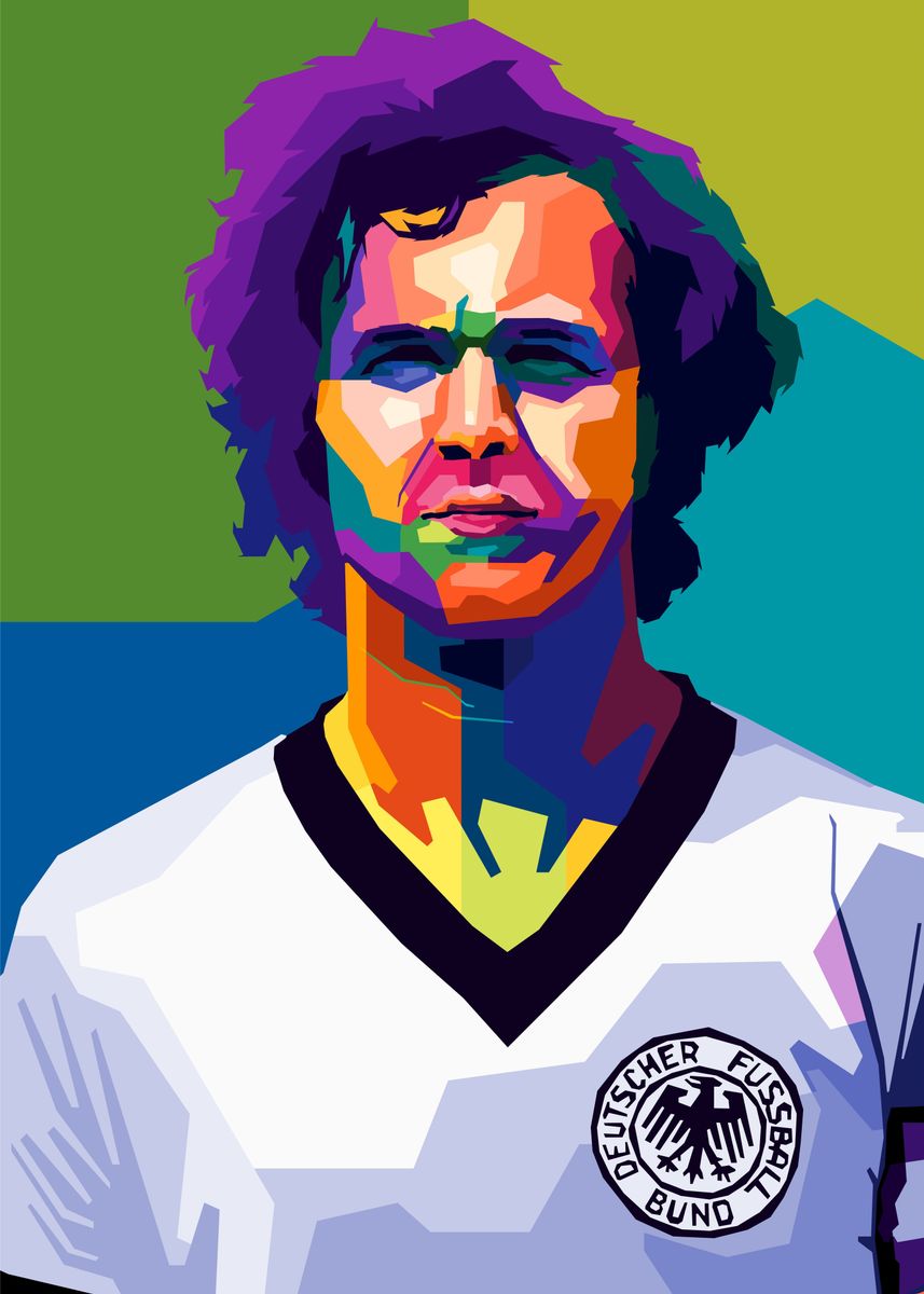 'Franz Beckenbauer Legend' Poster, picture, metal print, paint by Ken ...