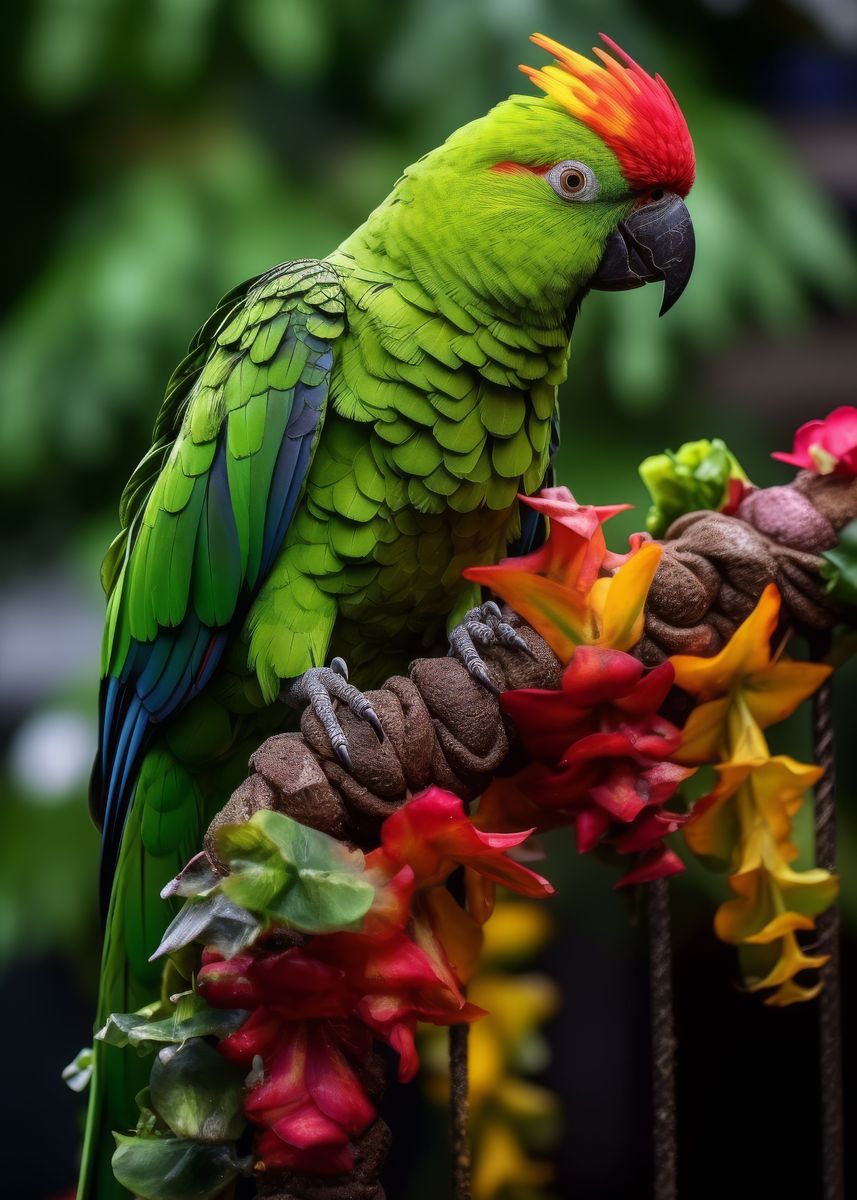 'Parrot' Poster, picture, metal print, paint by Graphics GC | Displate