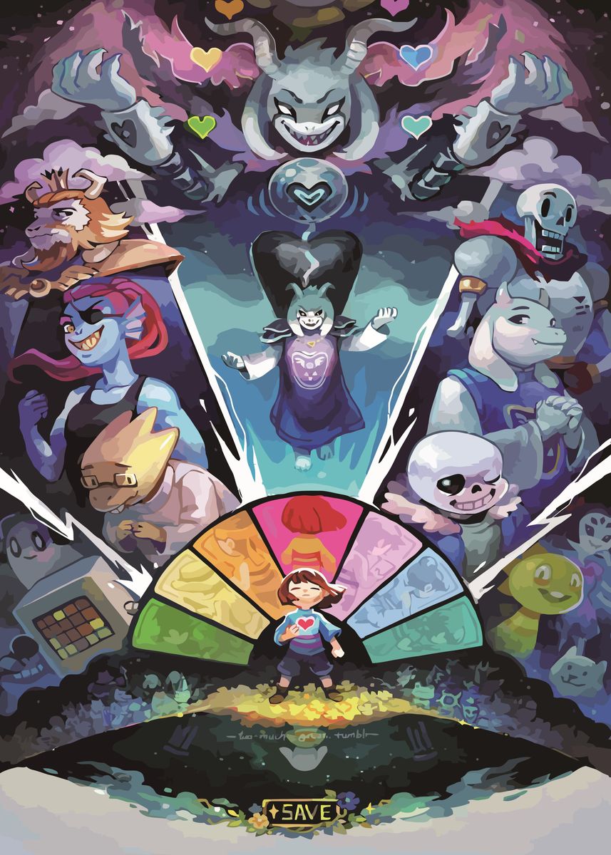 'Undertale' Poster, picture, metal print, paint by Nova Official Art ...