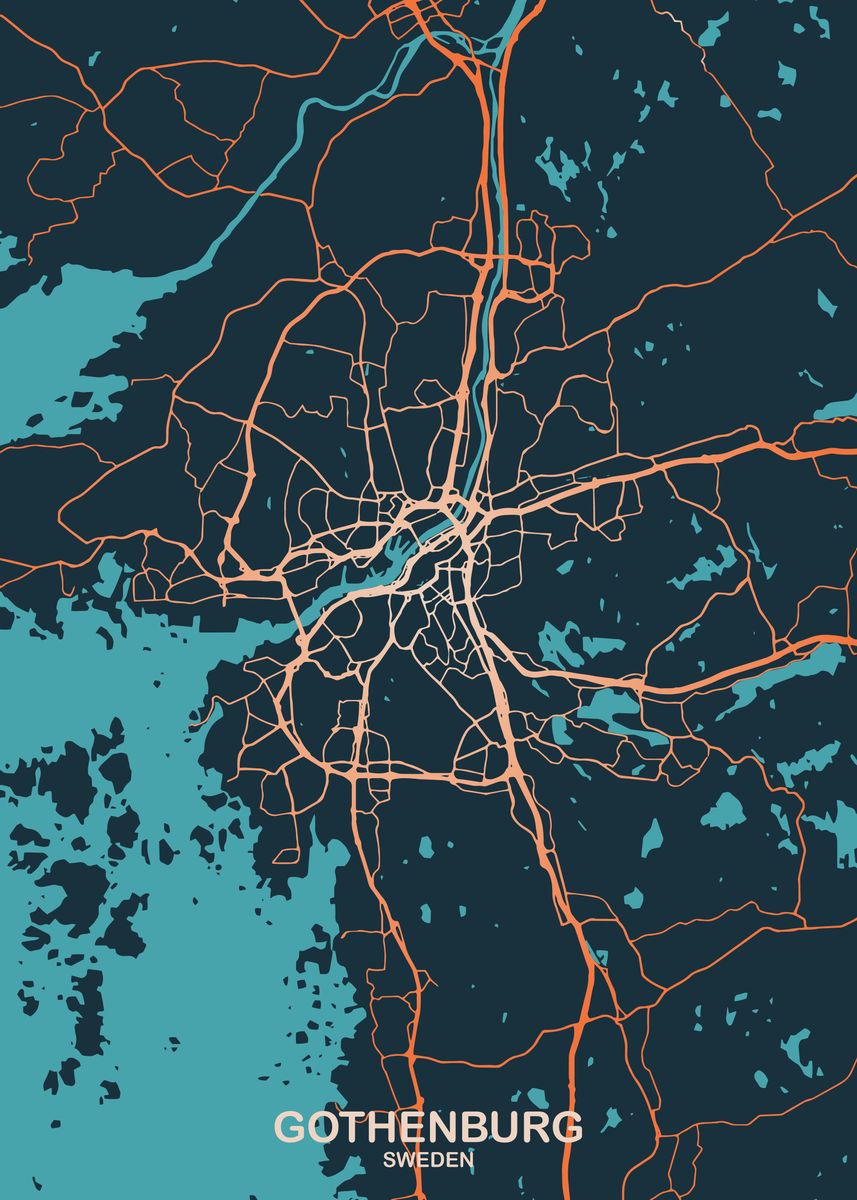 'GOTEBORG' Poster, picture, metal print, paint by Tovu Yovi Darmawan ...