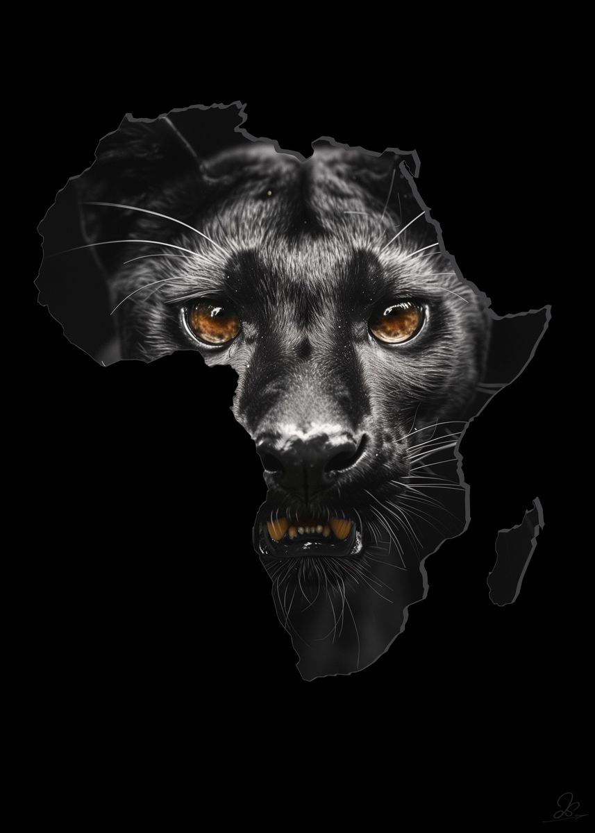 'Map Africa Fossa ' Poster, picture, metal print, paint by Anna ...