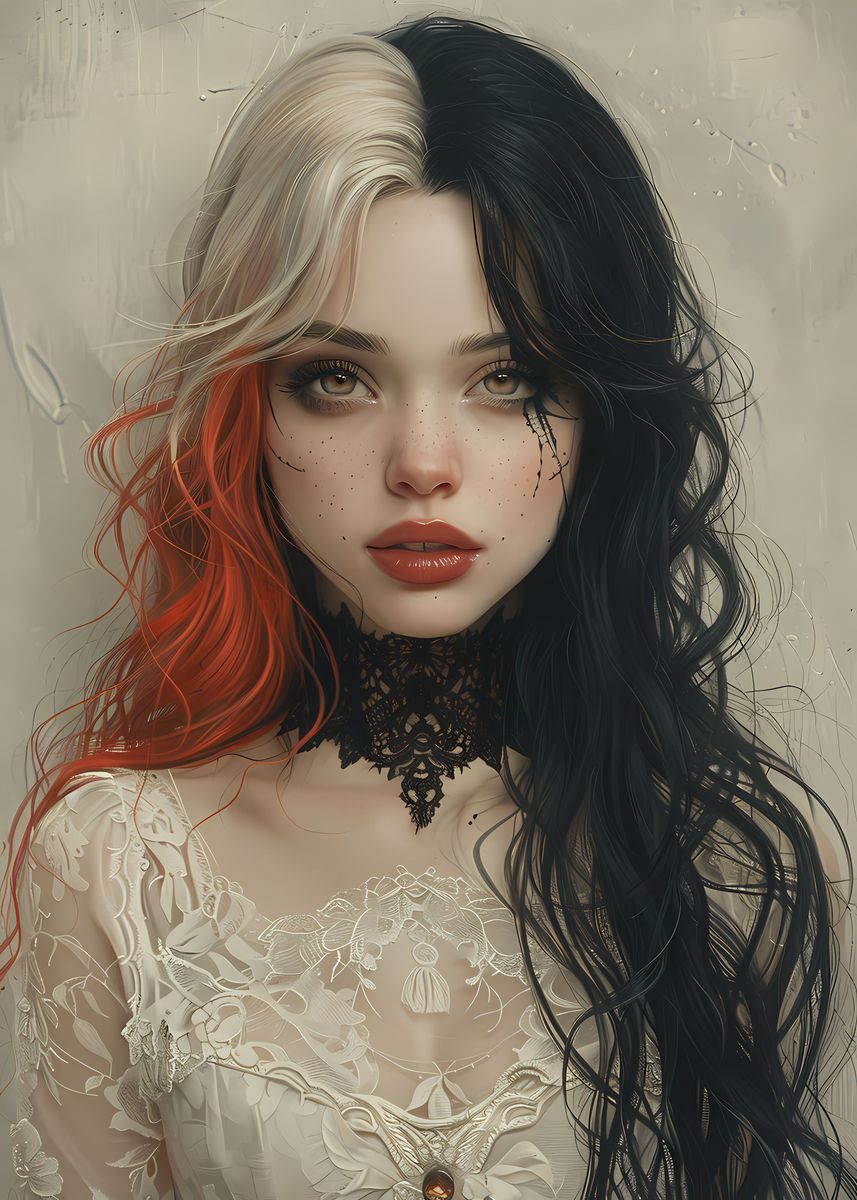 'Young Goth Girl Poster' Poster, picture, metal print, paint by ...