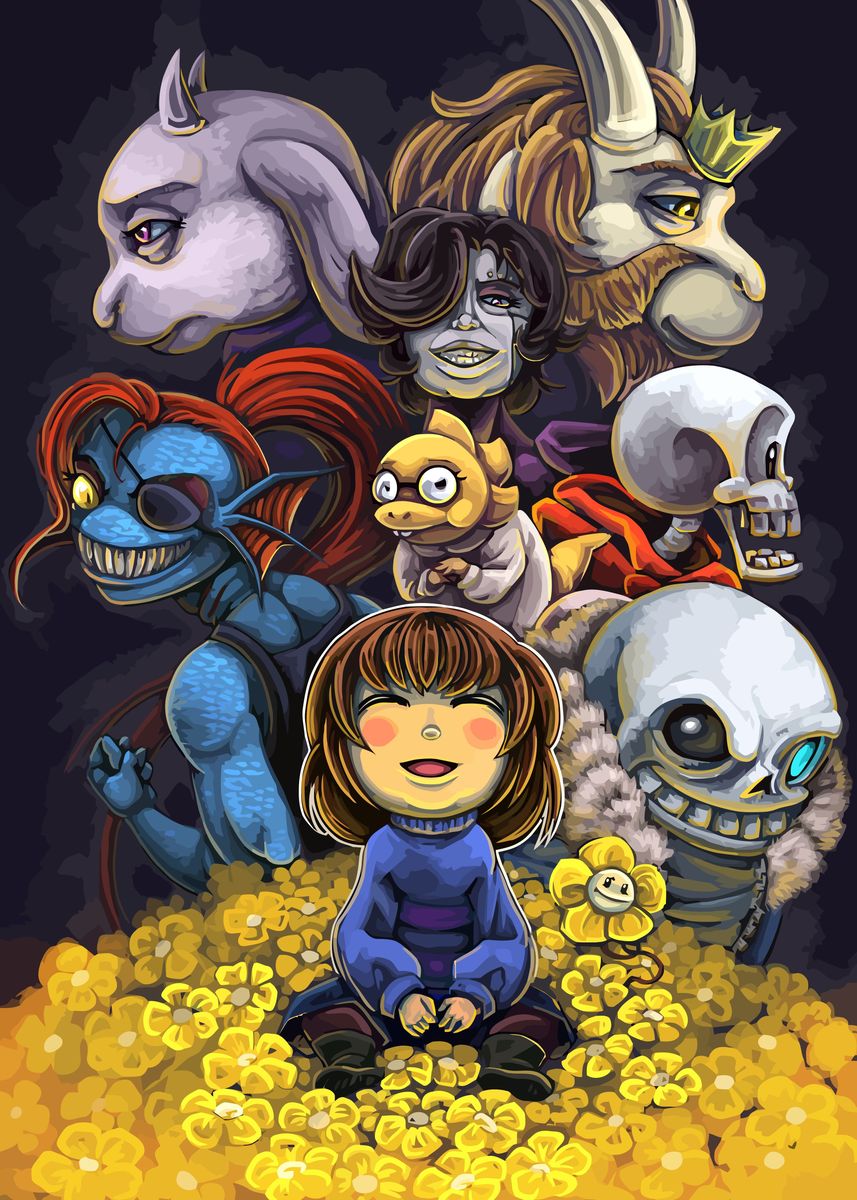 'Undertale' Poster, picture, metal print, paint by Nova Official Art ...