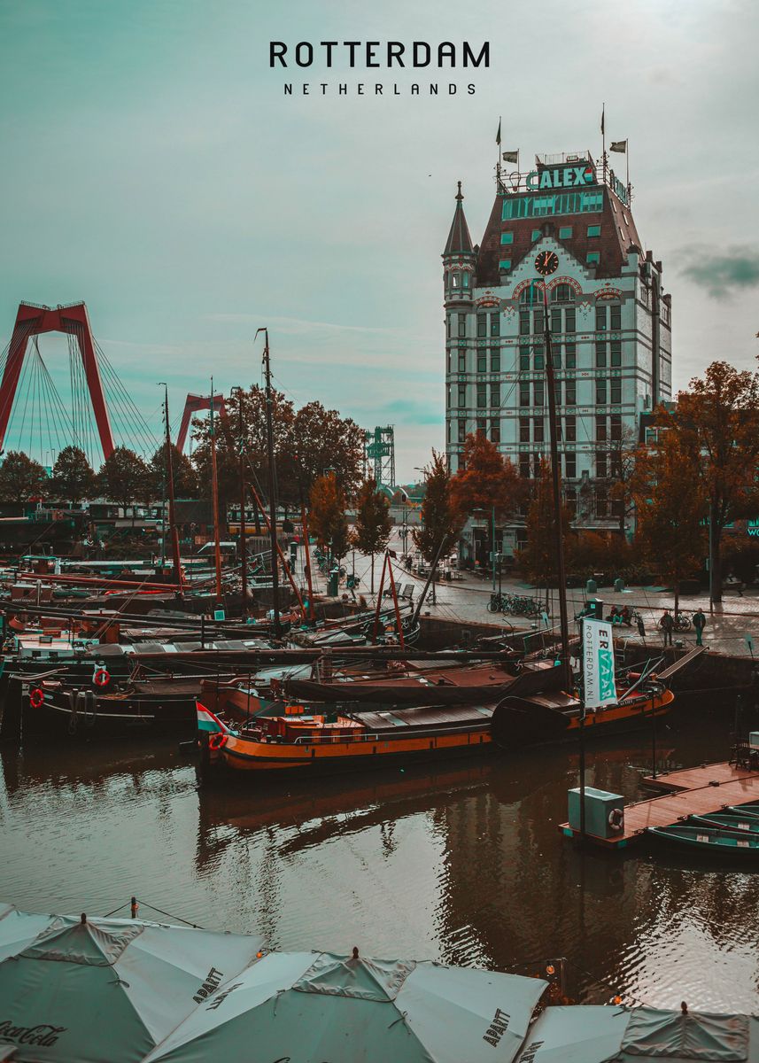 'Rotterdam ' Poster, picture, metal print, paint by Big City | Displate