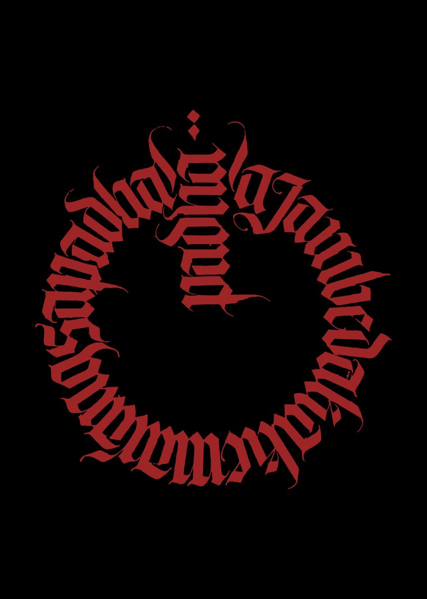 'red circle' Poster, picture, metal print, paint by Santos Achmada ...