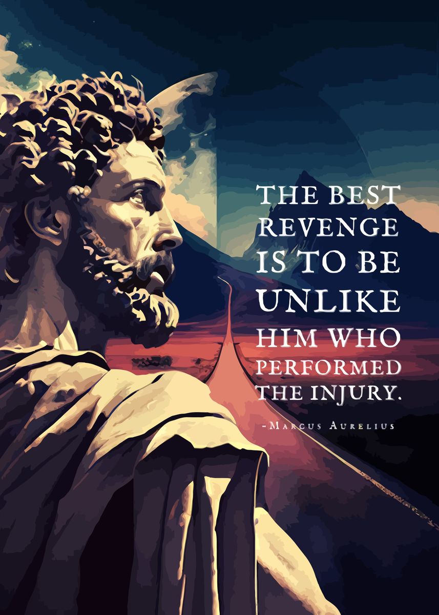 'Marcus Aurelius Quote' Poster, picture, metal print, paint by Nova ...
