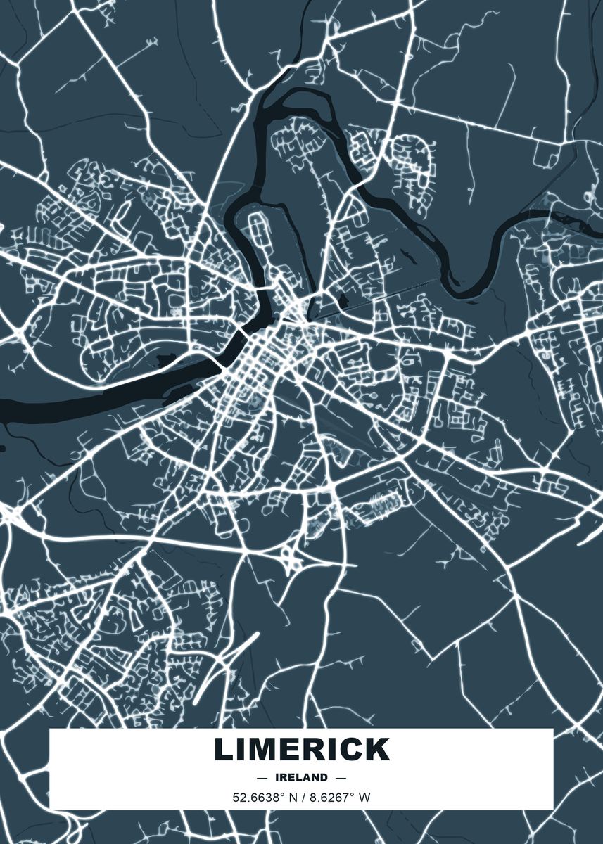 'Limerick' Poster, picture, metal print, paint by Bo Kev | Displate