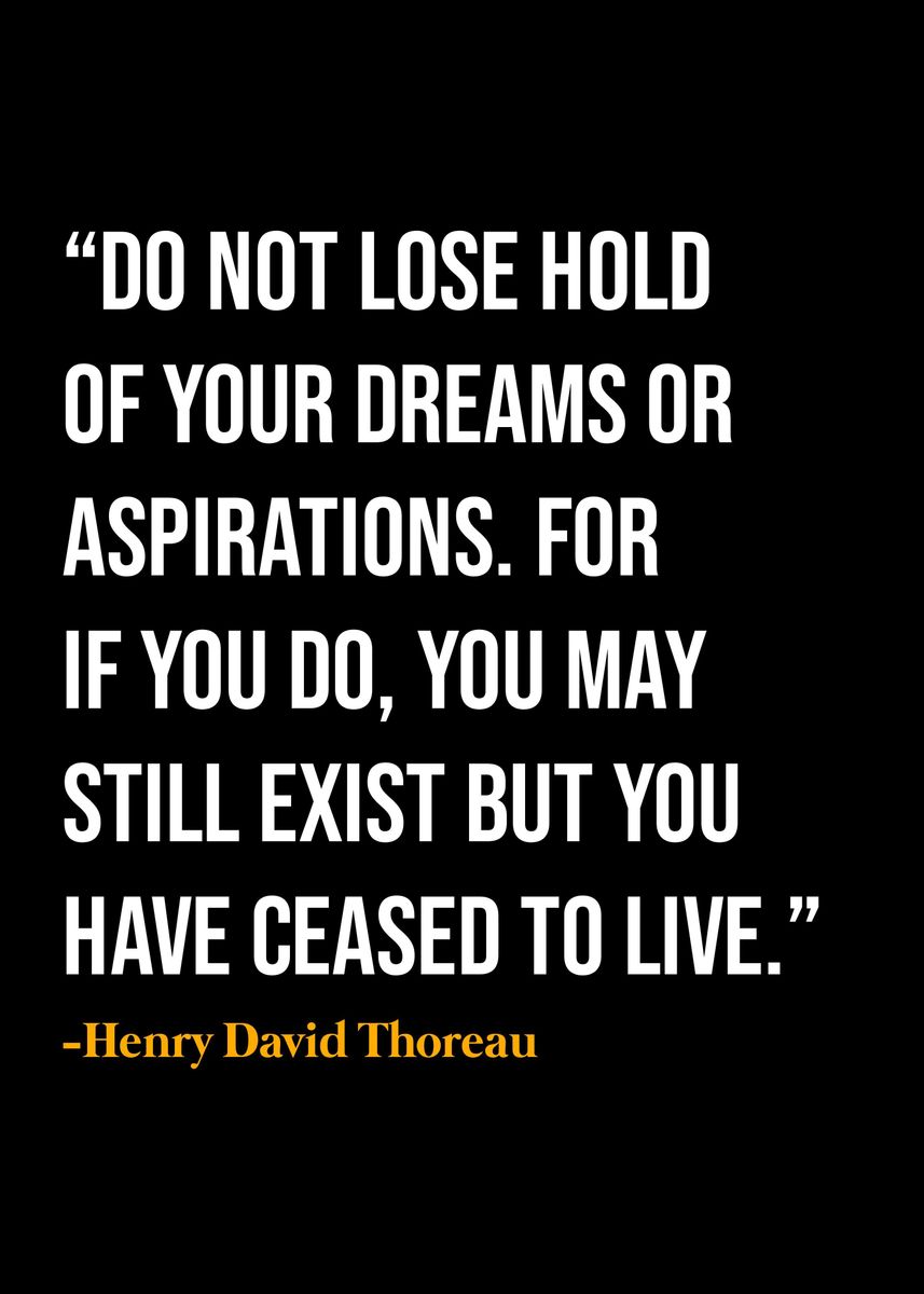 'Henry David Thoreau Quotes' Poster, picture, metal print, paint by ...