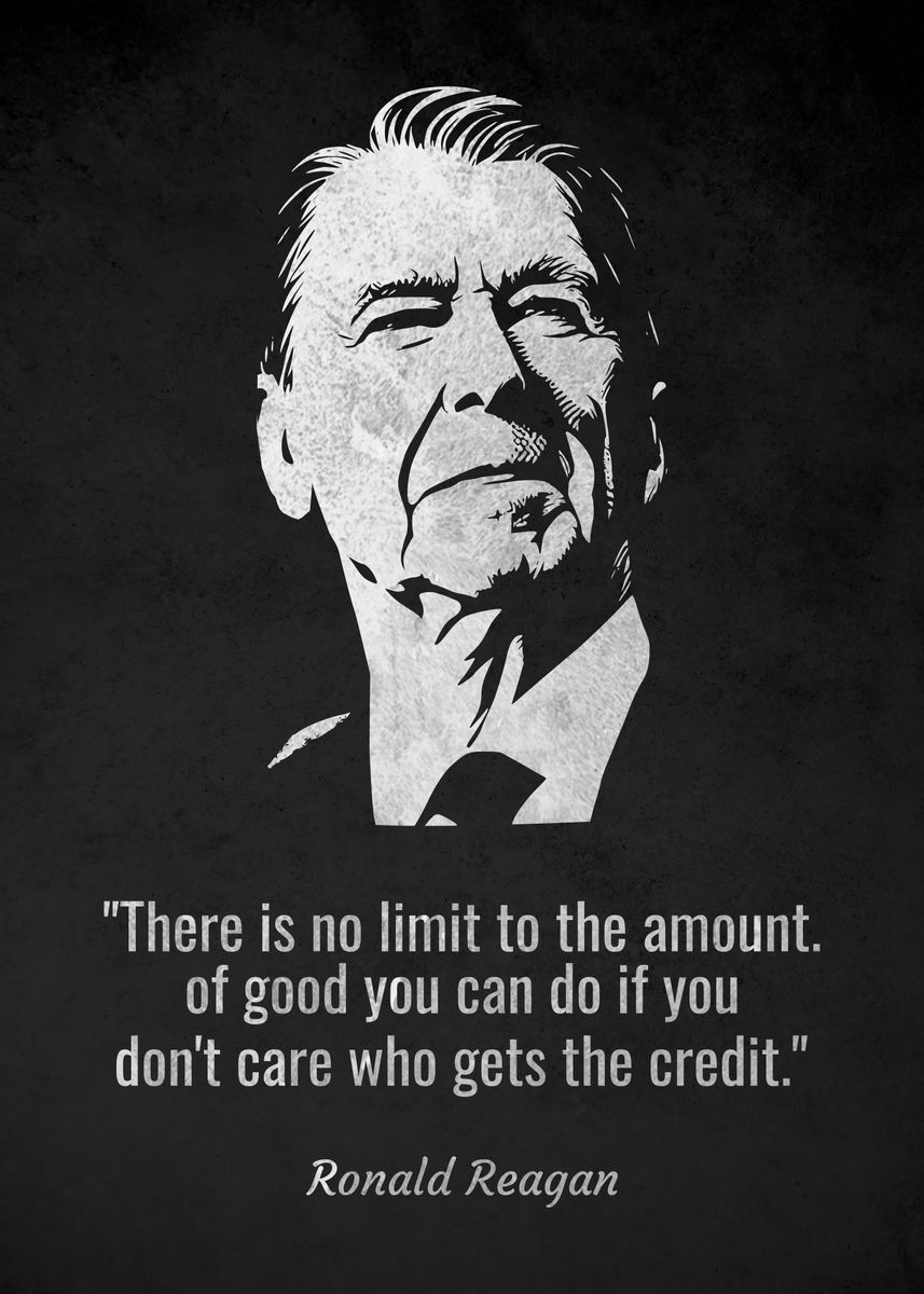 'Ronald Reagan Quotes' Poster, picture, metal print, paint by Muhammad ...