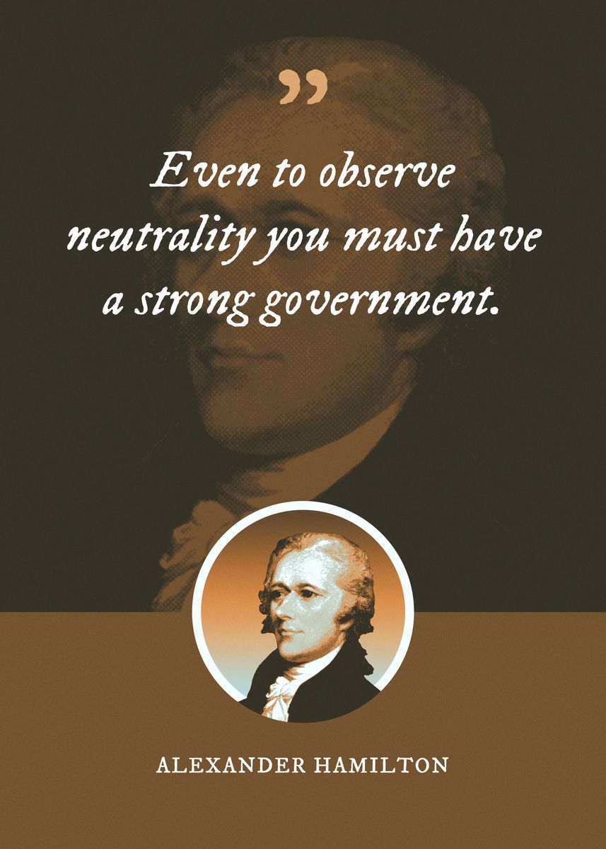 'Even to observe neutrality' Poster, picture, metal print, paint by ...