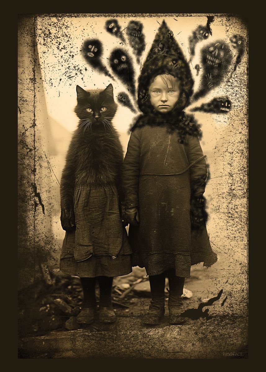 'Modern Occult Witch Photo' Poster, picture, metal print, paint by ...