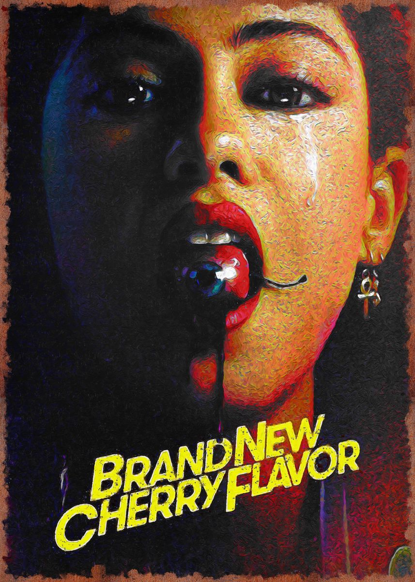 'cherry flavor' Poster, picture, metal print, paint by Supreme Displate ...