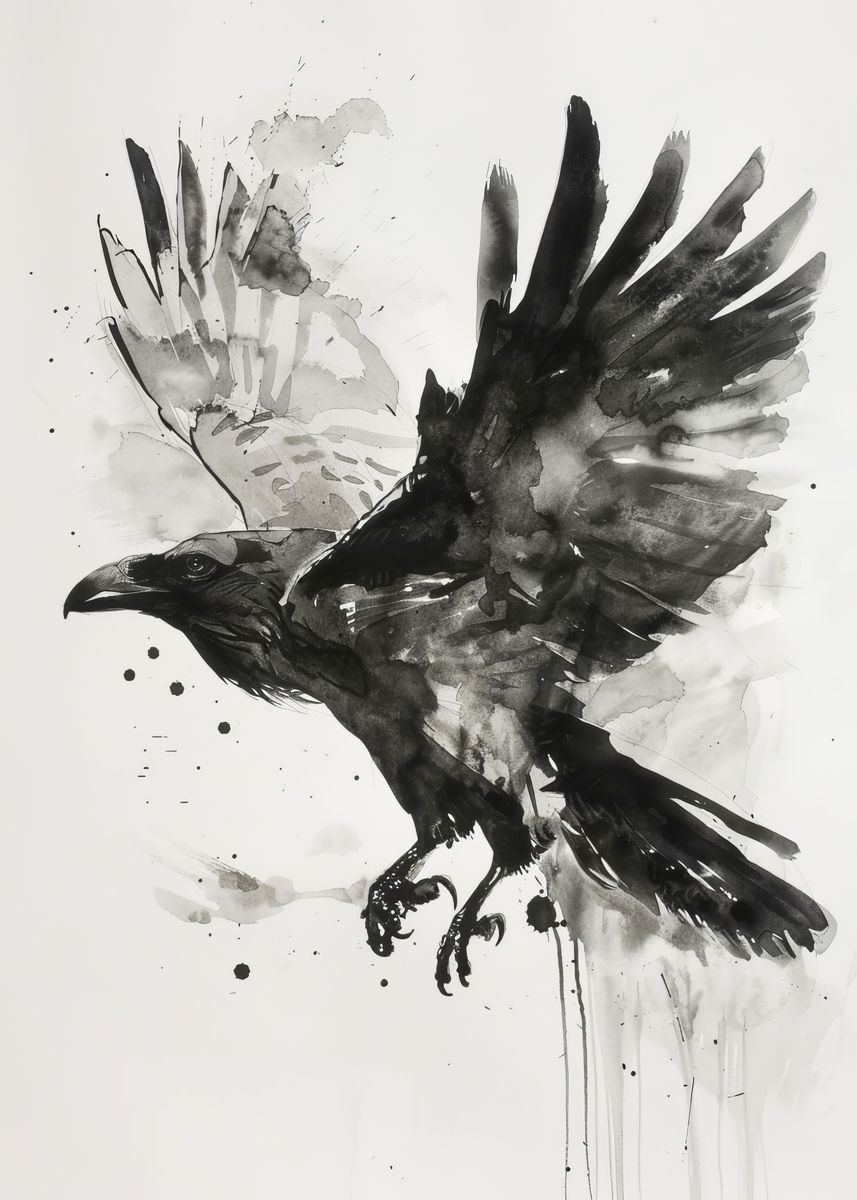 'Buzzard' Poster, picture, metal print, paint by Henning Seifert | Displate