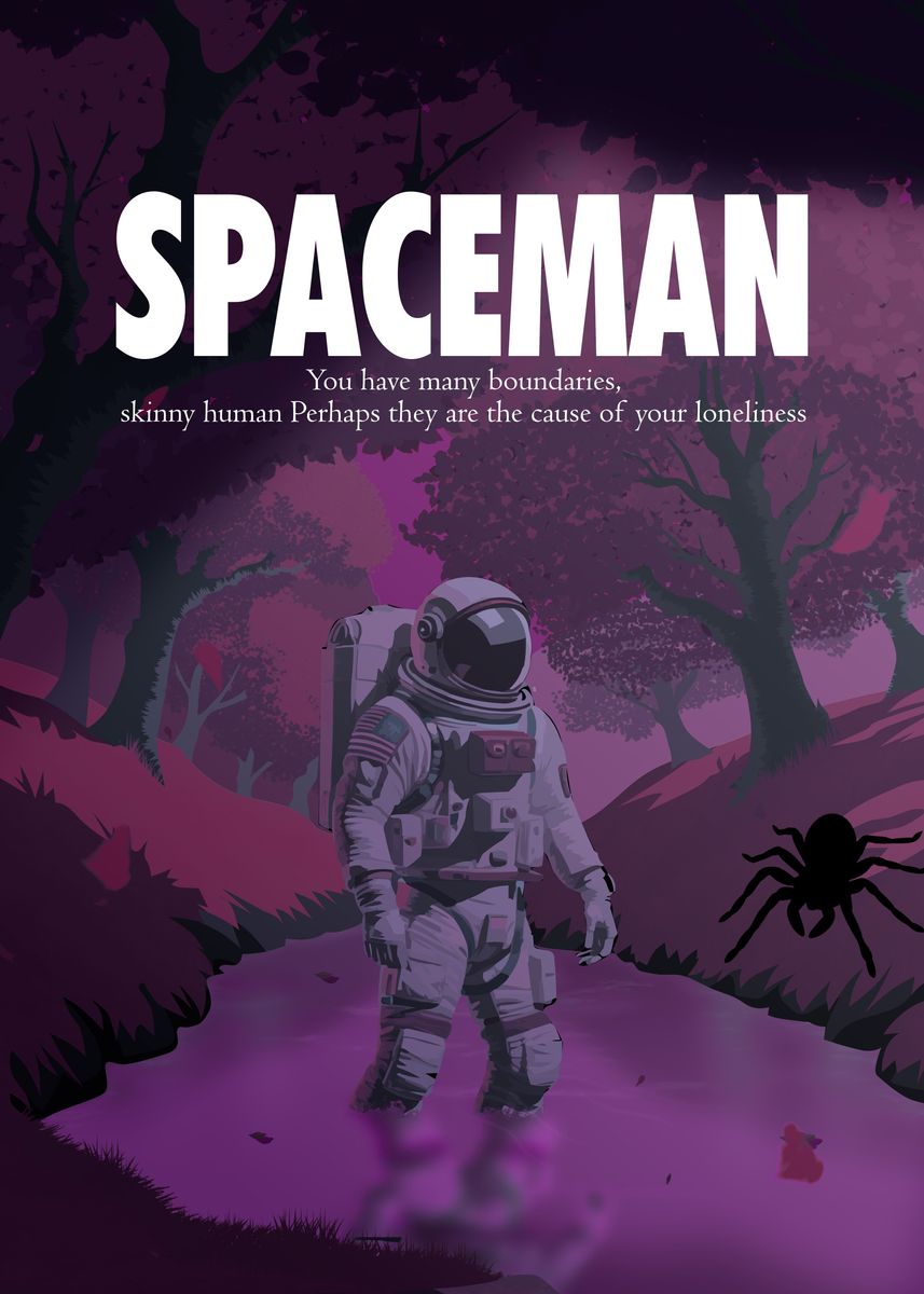'spaceman' Poster, picture, metal print, paint by geeks holic | Displate