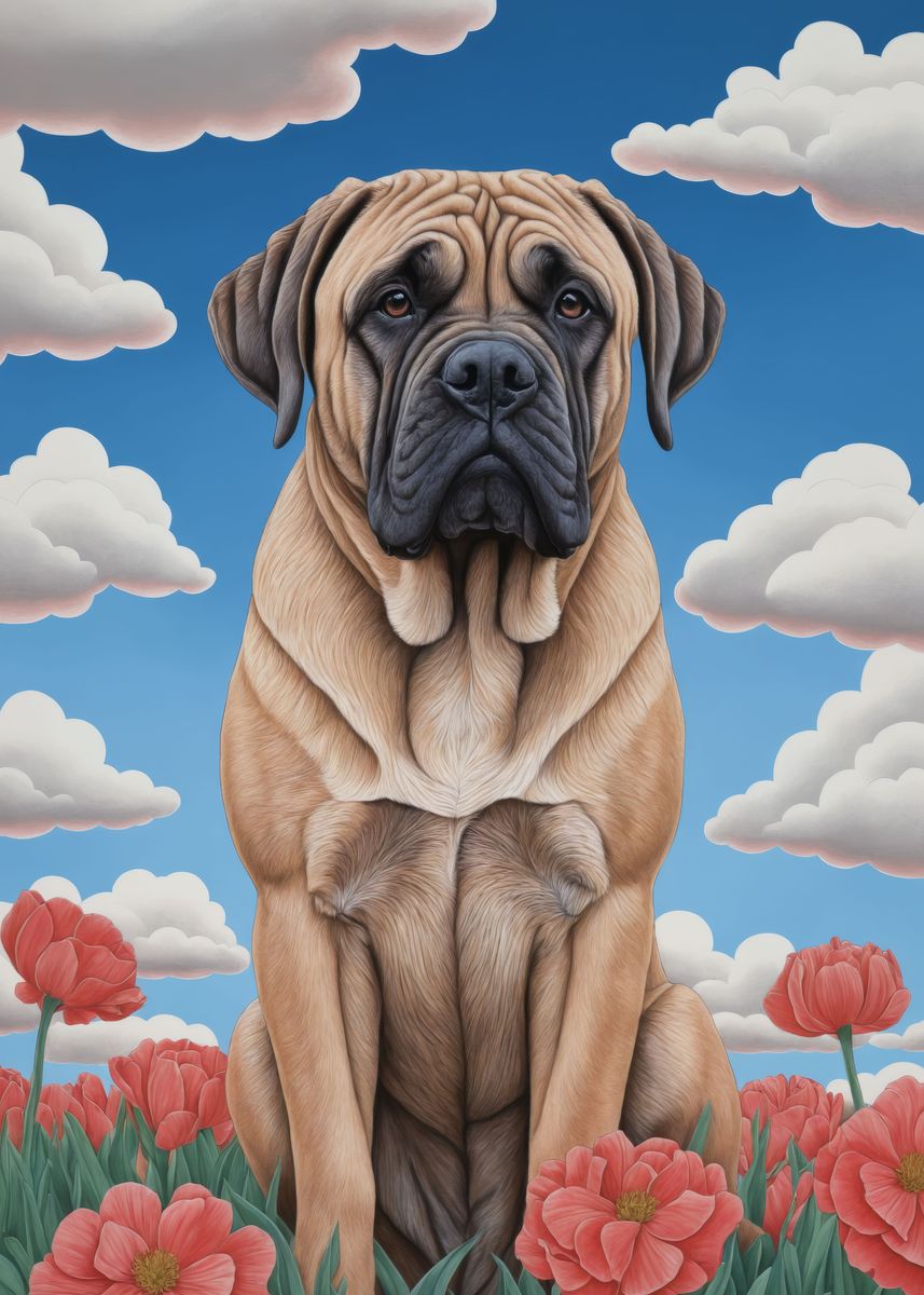 'Mastiff' Poster, picture, metal print, paint by Full Metal Murals ...