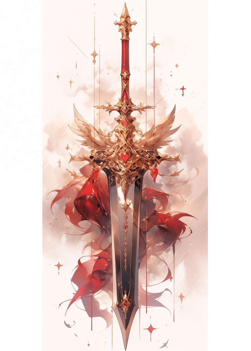 'Sword Art ' Poster, picture, metal print, paint by Space Art | Displate