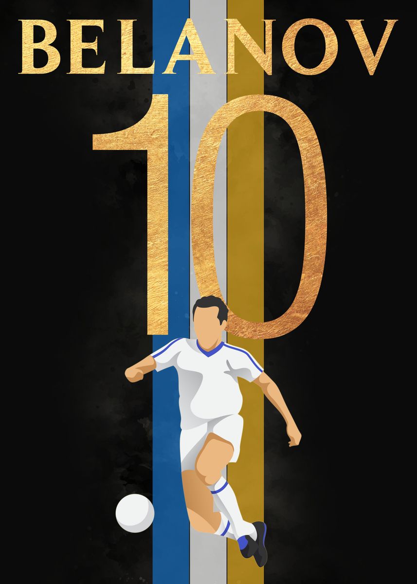 'Igor Belanov Dynamo Kyiv' Poster, picture, metal print, paint by ...