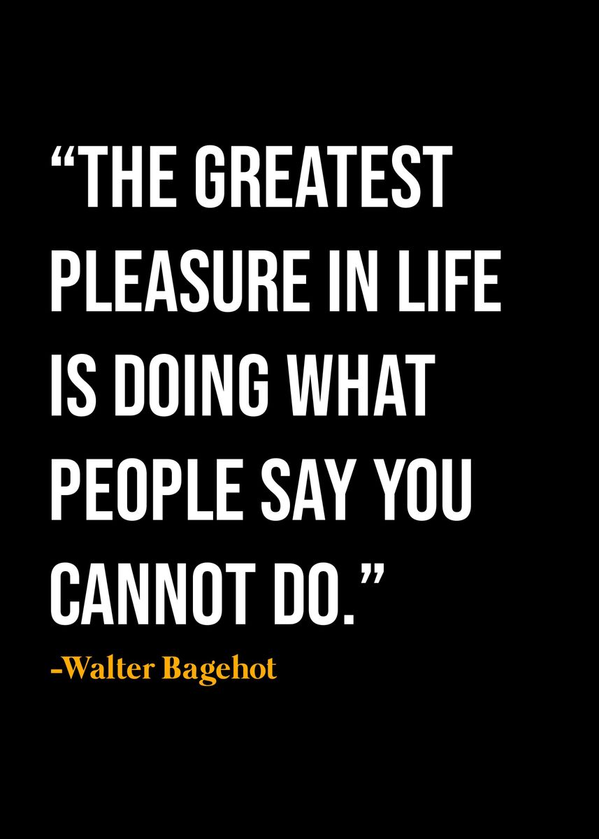 'Walter Bagehot Quotes ' Poster, picture, metal print, paint by KLIP ...