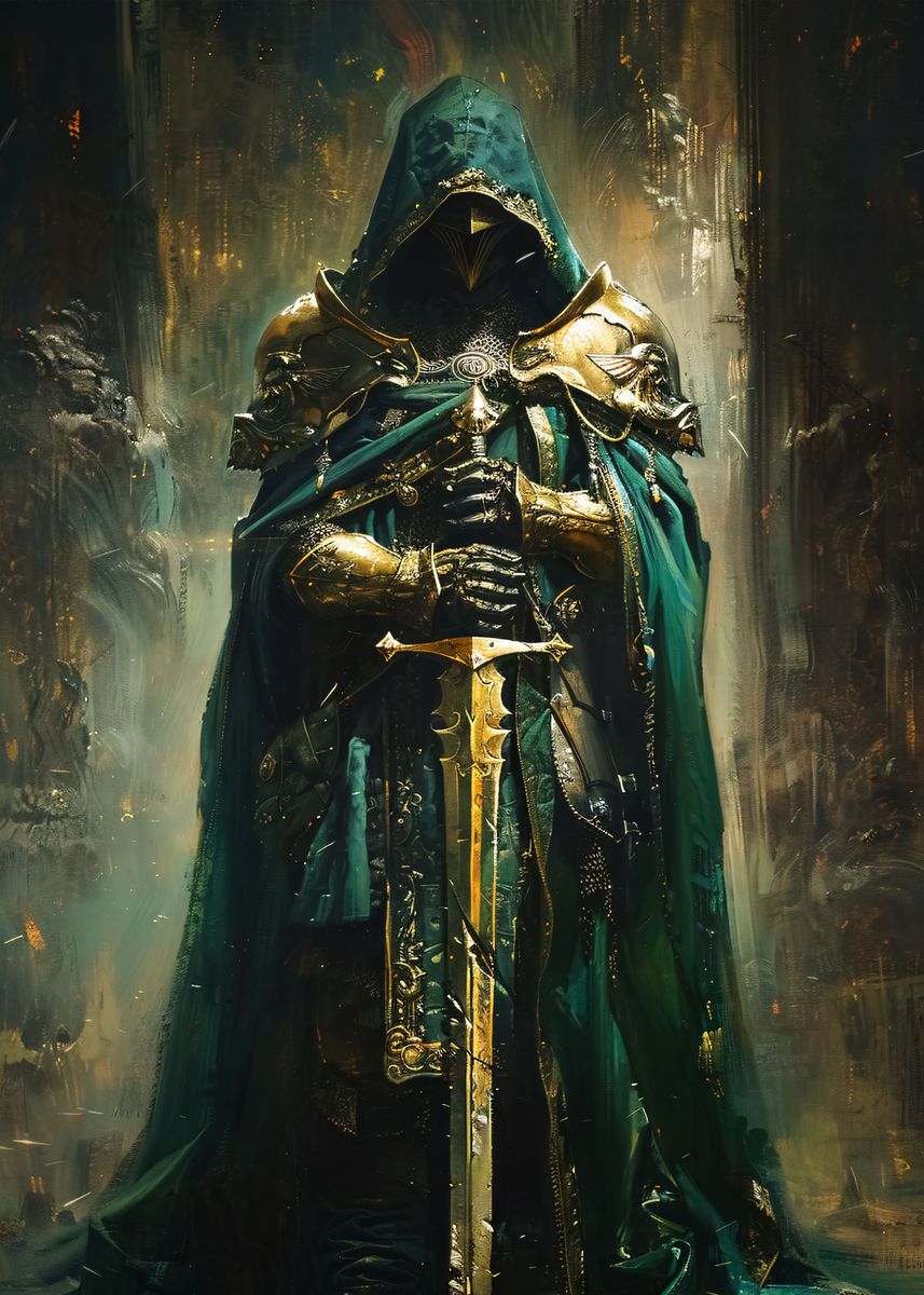 'Swordsman' Poster, picture, metal print, paint by Undermountain | Displate