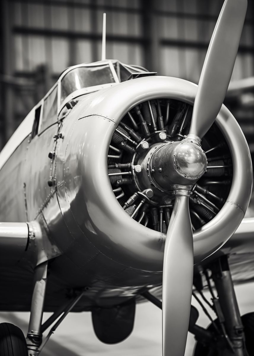 'An Airplane Engine' Poster, picture, metal print, paint by ...