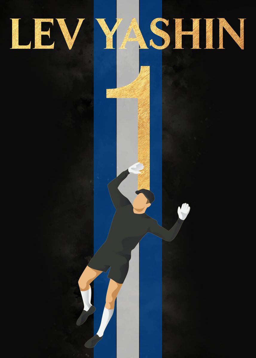'Lev Yashin Dinamo Moskva' Poster, picture, metal print, paint by Kaye ...