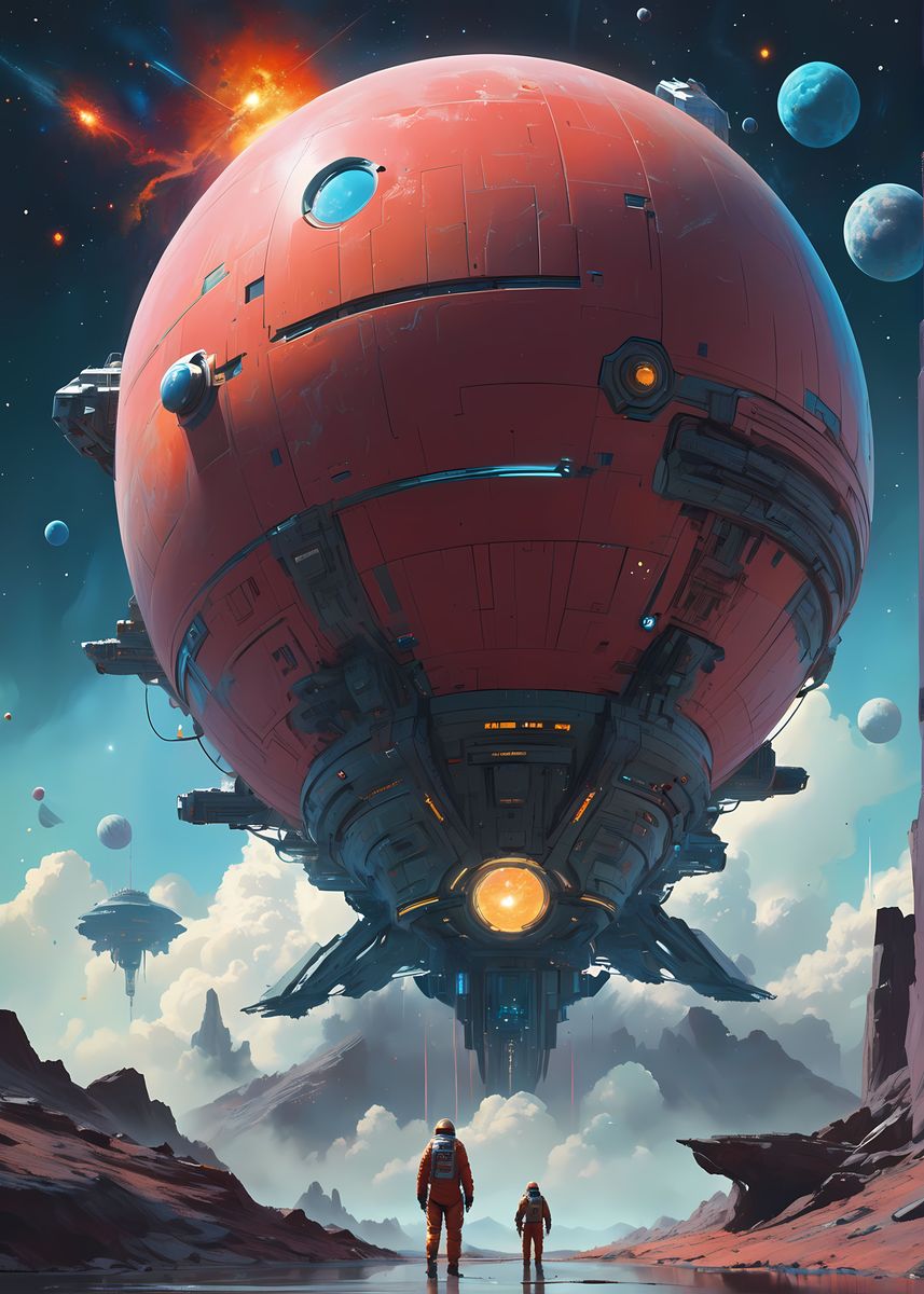 'Cosmic Space' Poster, picture, metal print, paint by Surreal Print ...