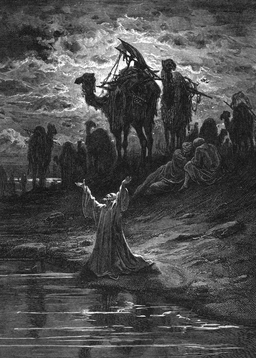 'Jacob Prays for Protection' Poster, picture, metal print, paint by ...