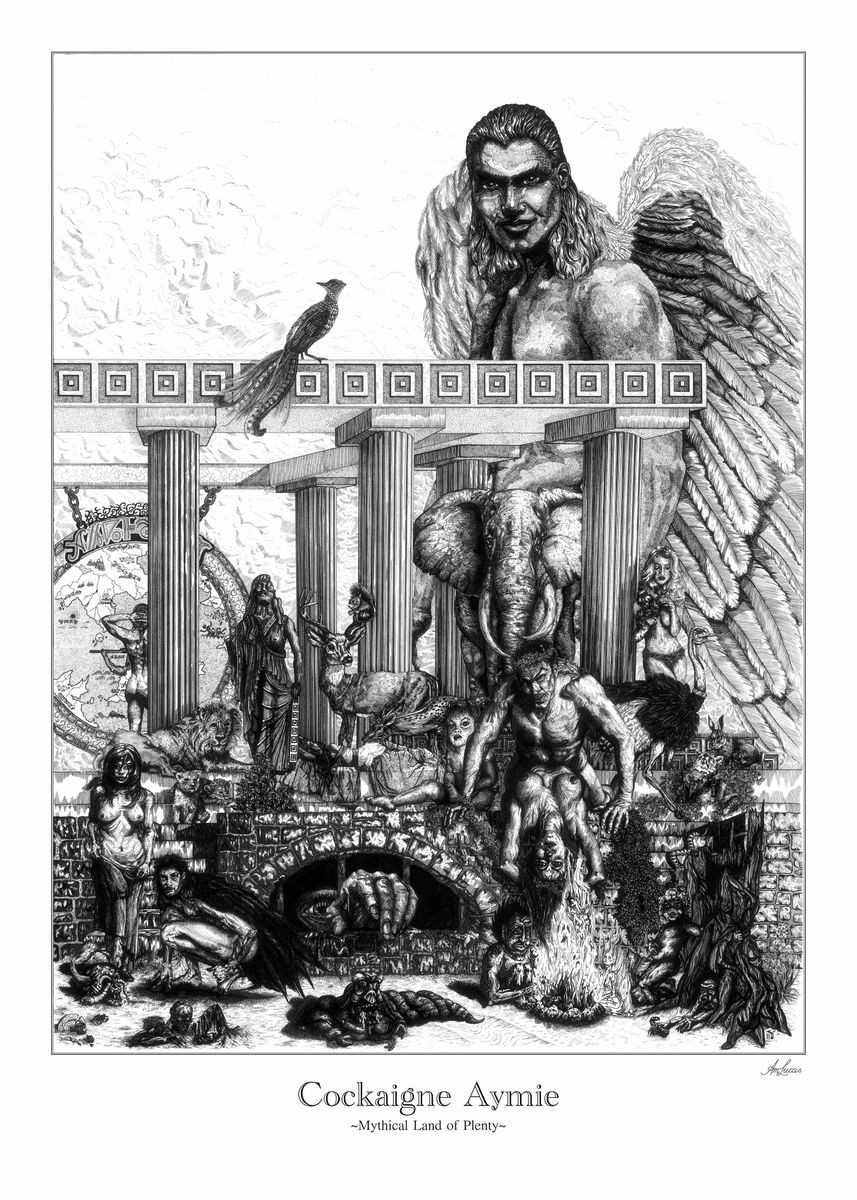 'Cockaigne Aymie' Poster, picture, metal print, paint by Amanda Lucas ...