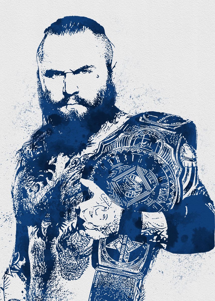 'Aleister Black Painting' Poster, picture, metal print, paint by Phan ...