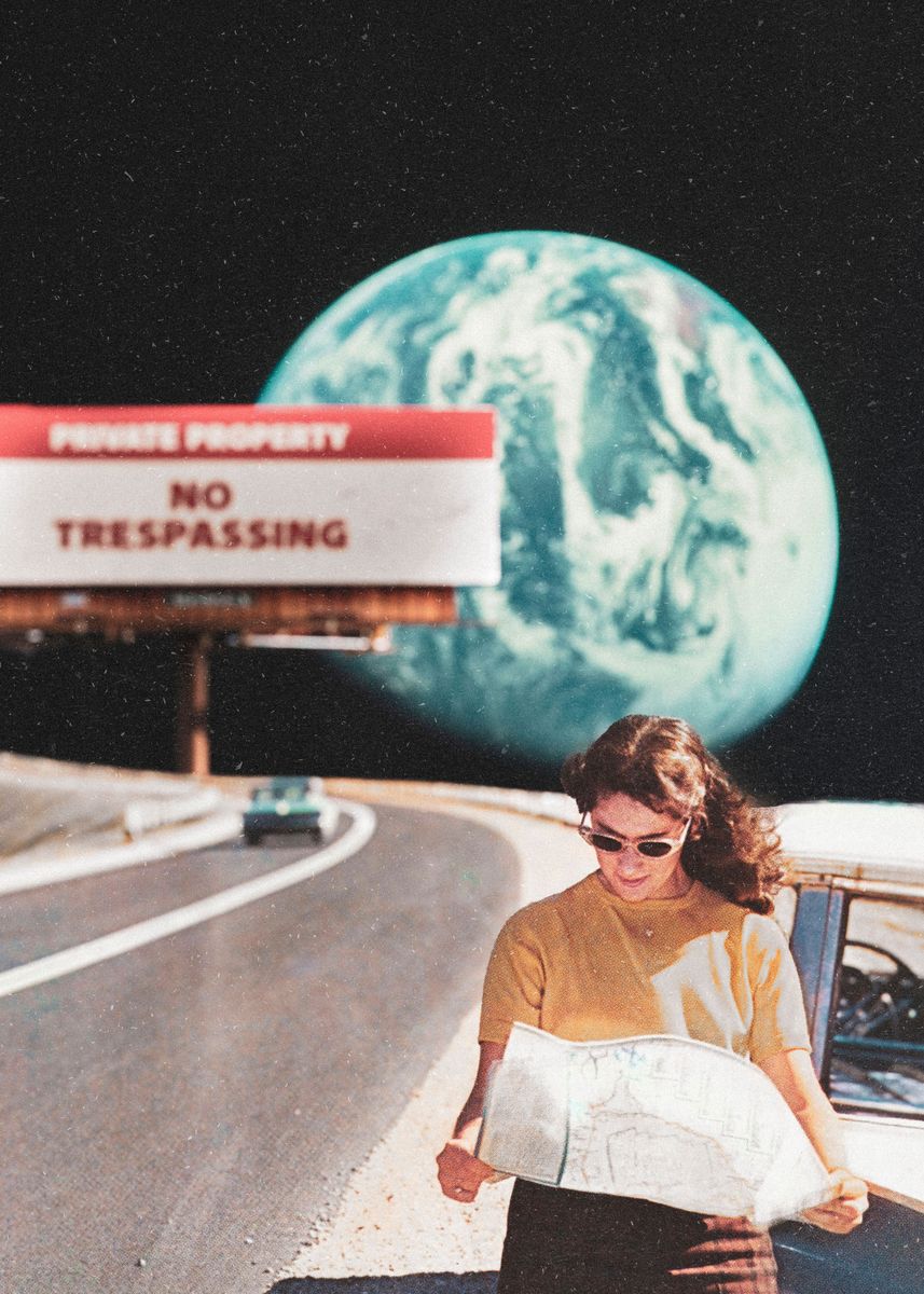 'Wrong Way Go Back' Poster, picture, metal print, paint by Dani Moffet ...