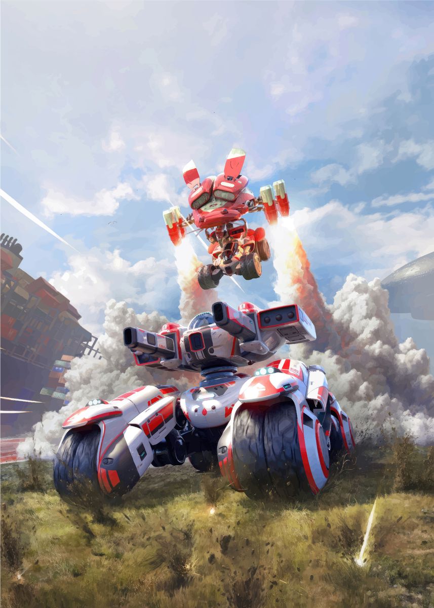 'Switchblade game' Poster, picture, metal print, paint by 友達 | Displate