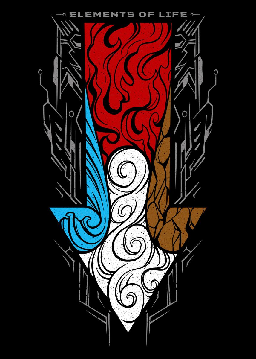 'elements of life ' Poster, picture, metal print, paint by spoilerinc ...