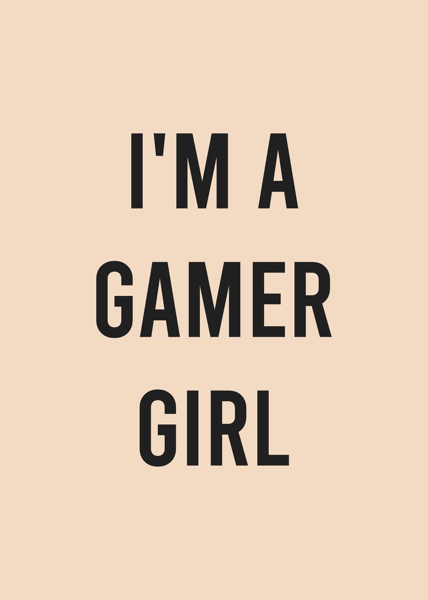 'Gamer Girl' Poster, picture, metal print, paint by Deyvis Anthony ...