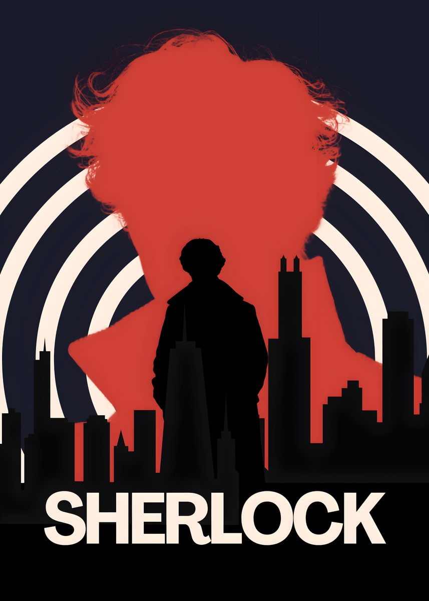 'Sherlock Movie Poster' Poster, picture, metal print, paint by Yudha ...