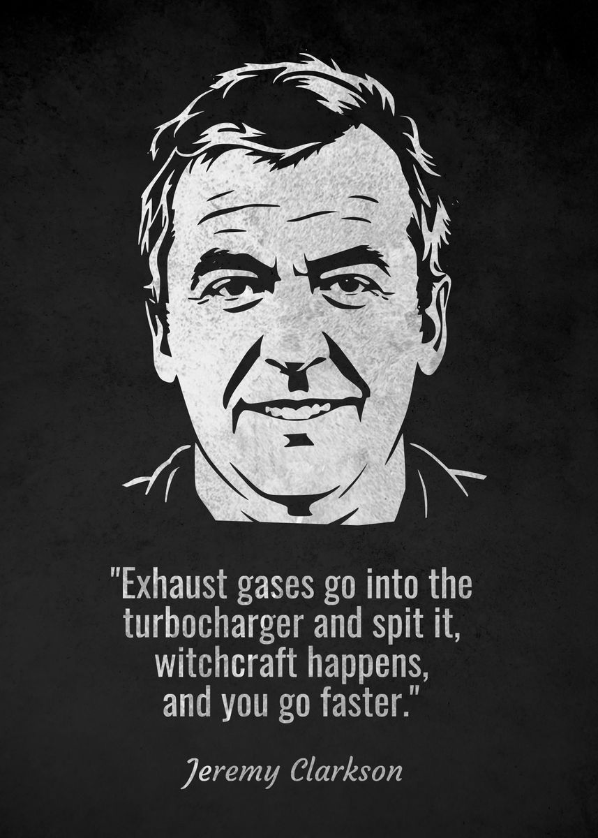 'Jeremy Clarkson Quotes' Poster, picture, metal print, paint by ...