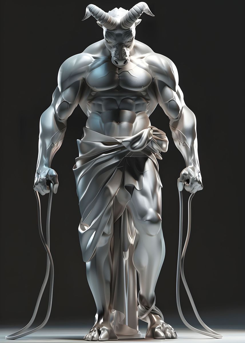 'Minotaur' Poster, picture, metal print, paint by EvasDreamDesigns ...