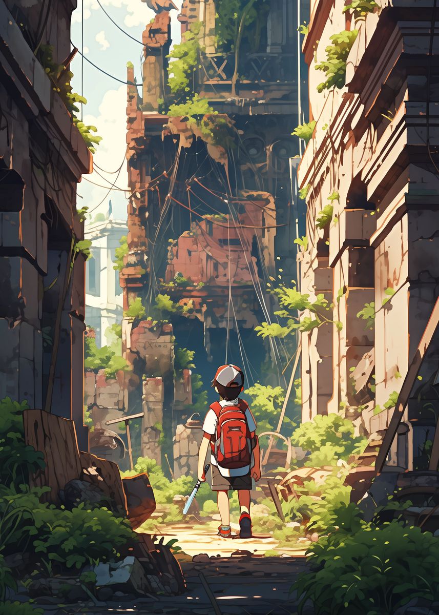 'Dead City Nature' Poster, picture, metal print, paint by David Art ...