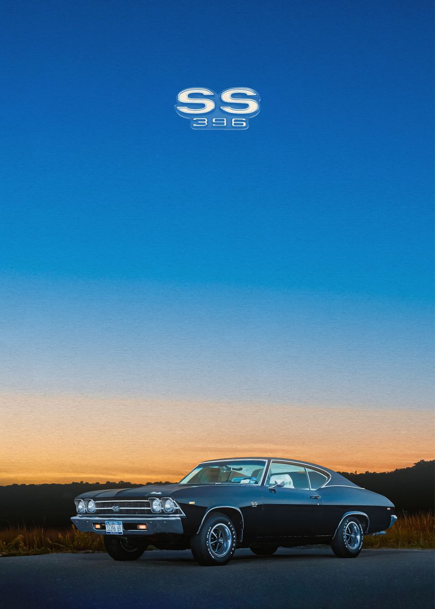 'Chevelle SS 1969' Poster, picture, metal print, paint by Lee Rocks ...