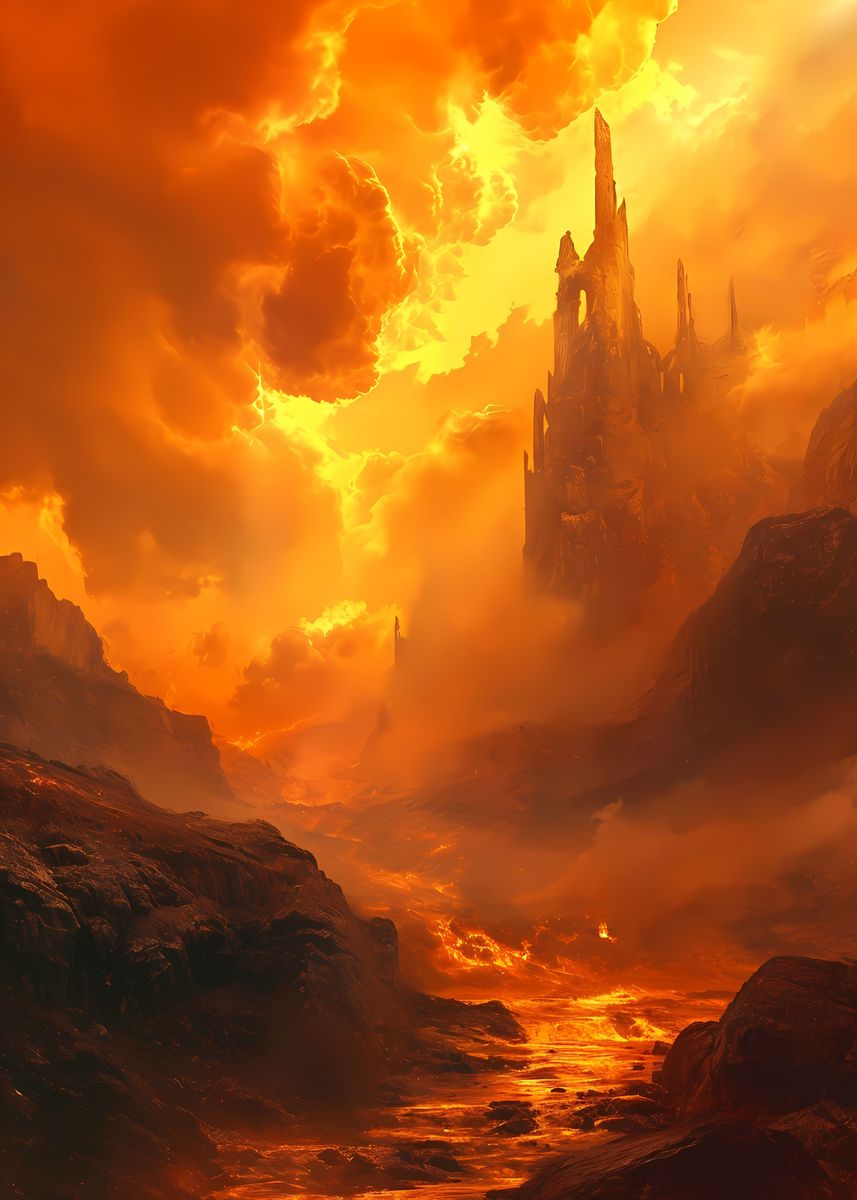 'Fantasy Landscapes' Poster, picture, metal print, paint by Autophil ...