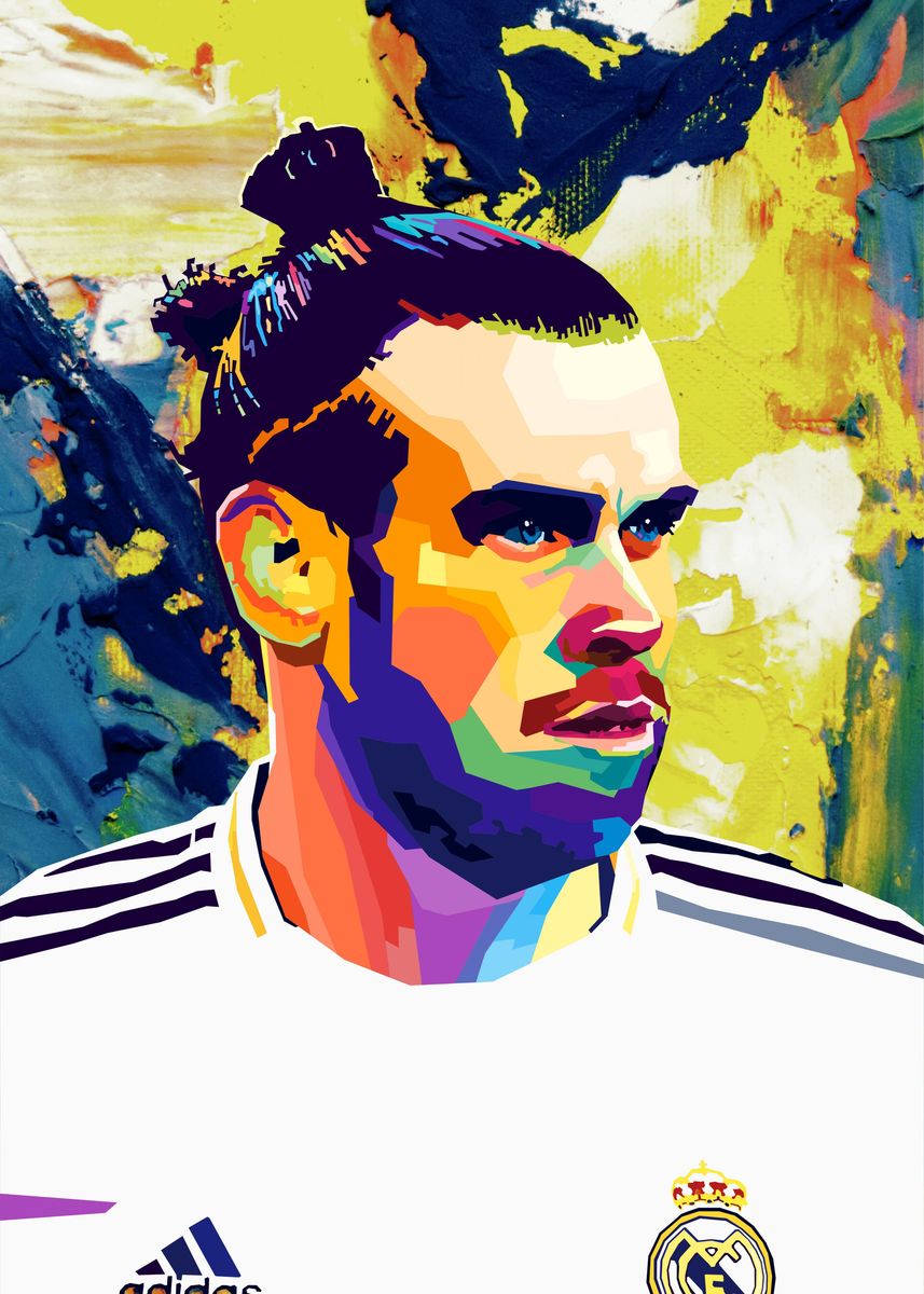 'Wpap Art Gareth Bale' Poster, picture, metal print, paint by Mus Mius ...