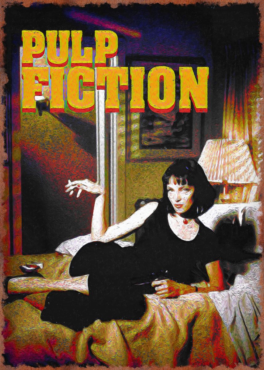 'pulp fiction mia wallace' Poster, picture, metal print, paint by Most ...