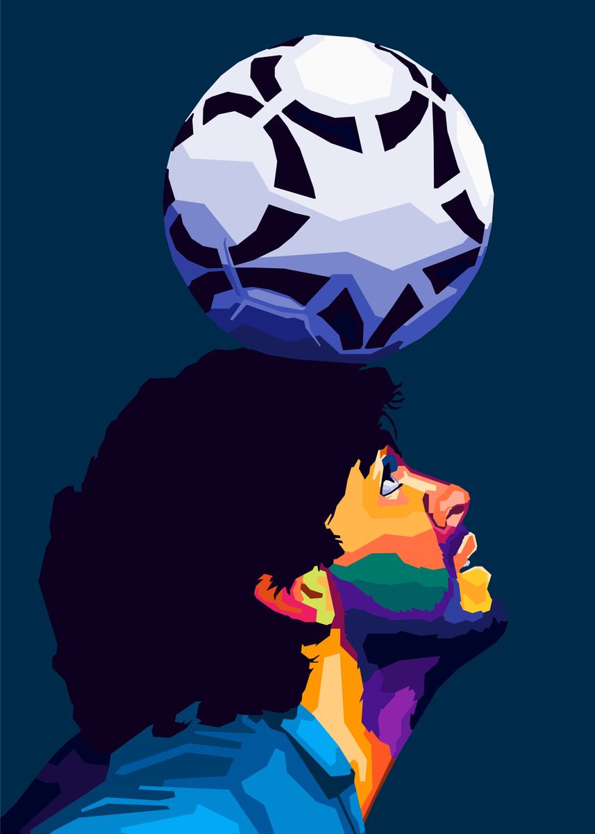 'Maradona Legend Pop Art' Poster, picture, metal print, paint by Ken ...