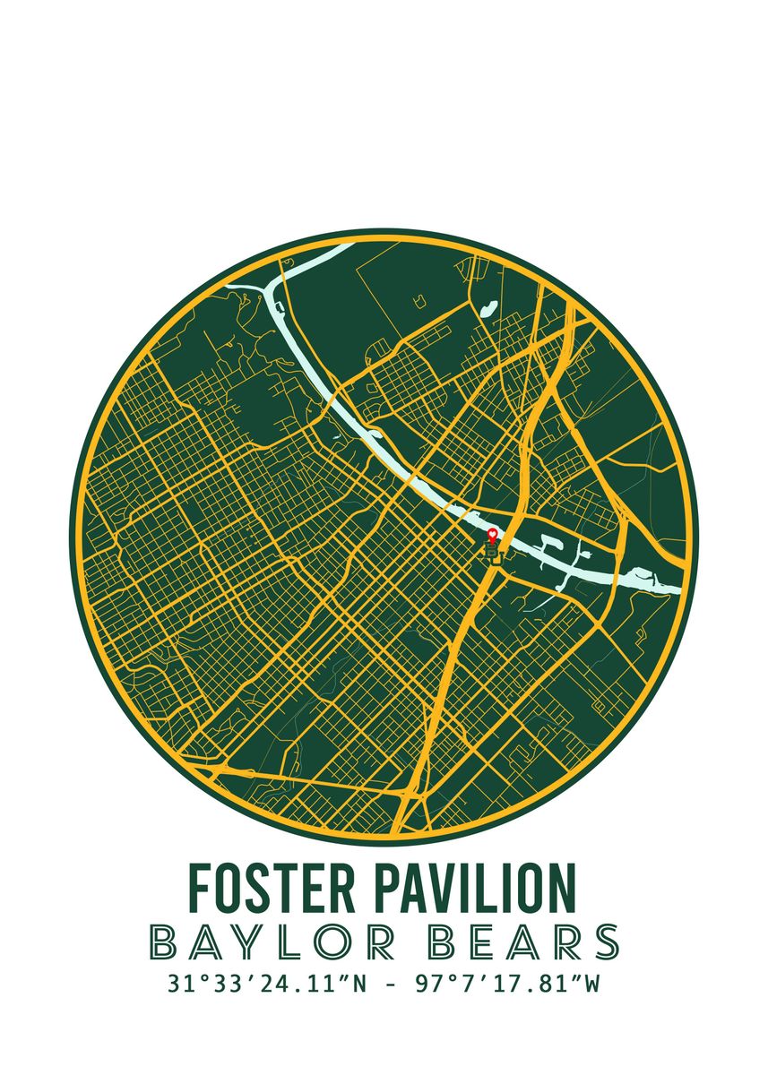 'Baylor Bears Basketball ' Poster, picture, metal print, paint by Brian ...