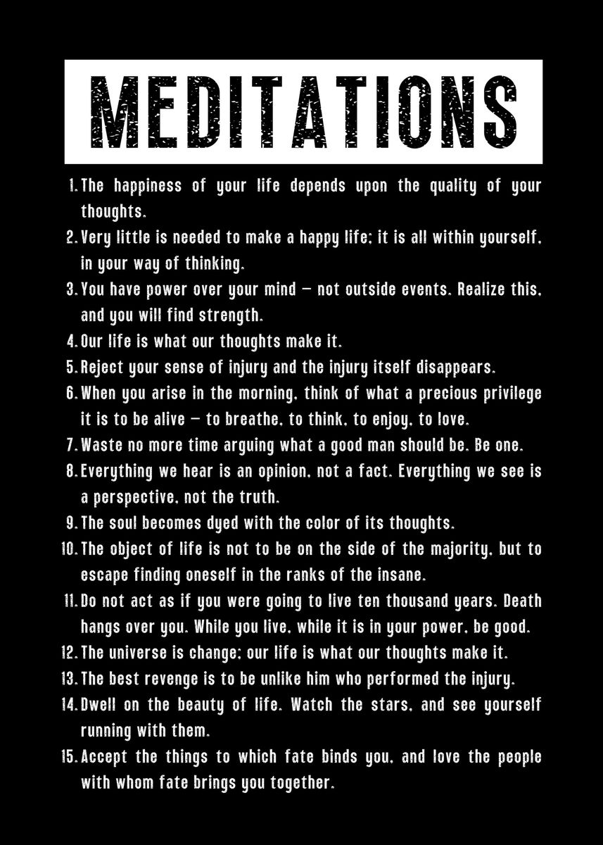 'Meditations' Poster, picture, metal print, paint by Yess | Displate