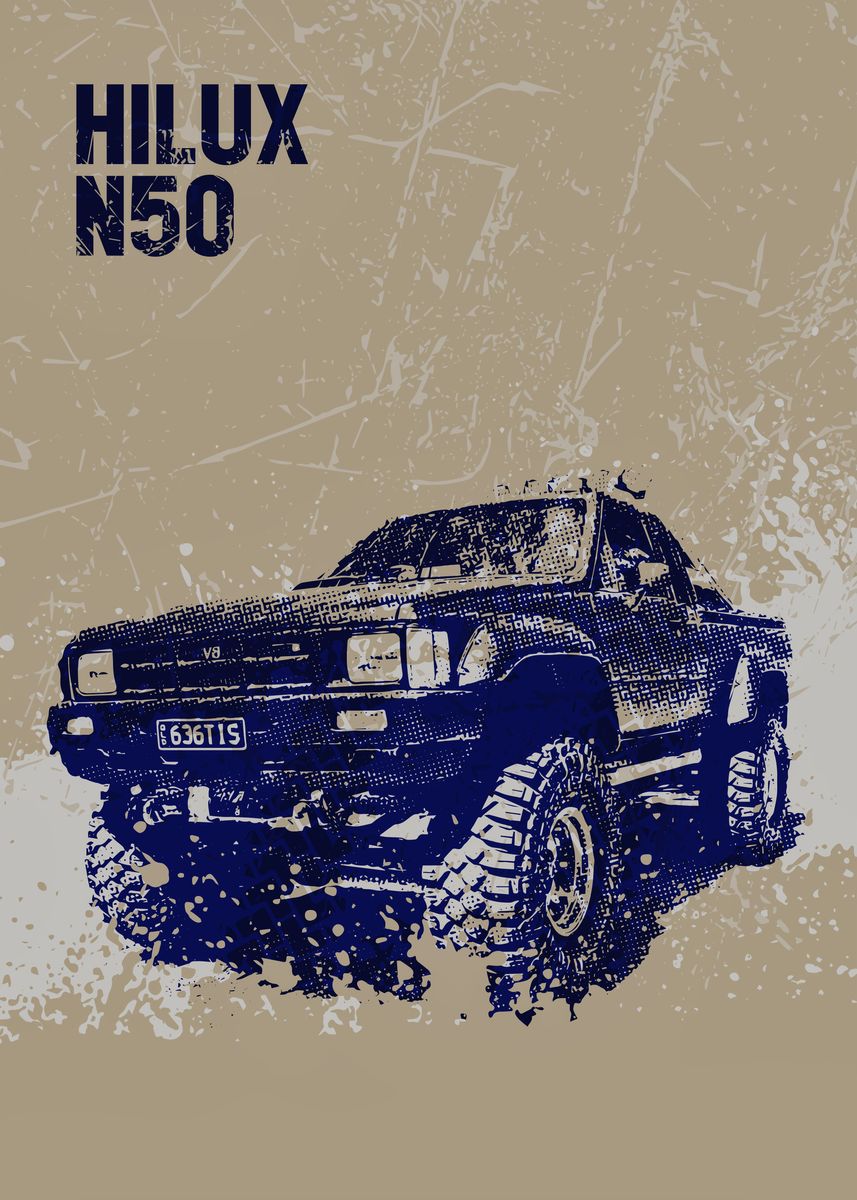 '4wd workhorse' Poster, picture, metal print, paint by Denise Zendejas ...